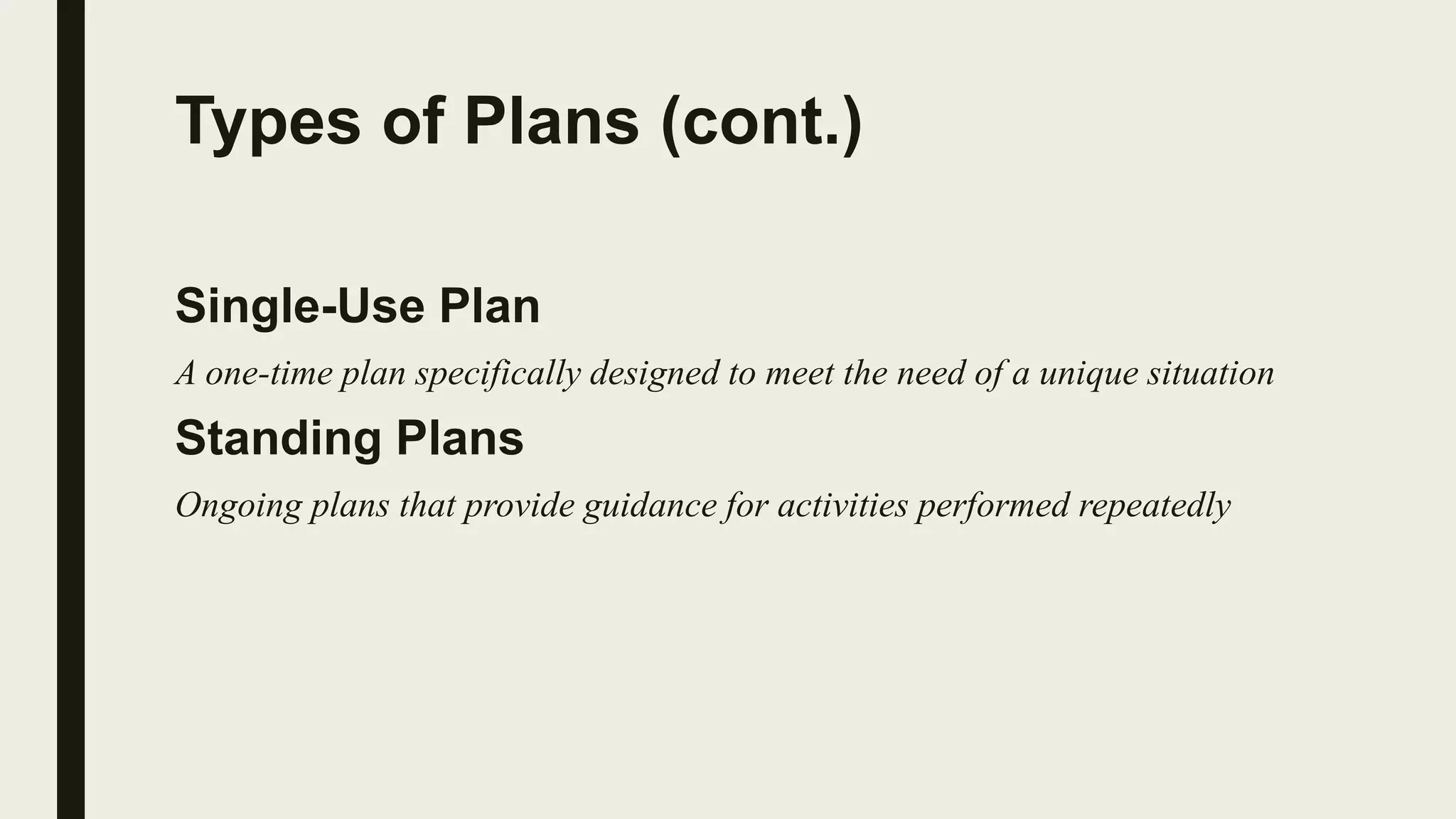 PLANNING & TYPES OF PLANNING | PPTX