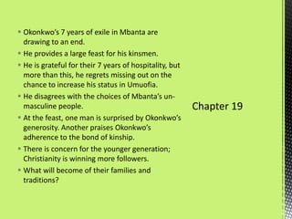 Things Fall Apart - Chapter Guide (14-19) | PPTX