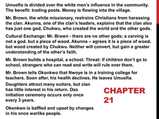 Things Fall Apart - Chapter Guide (20-25) | PPTX