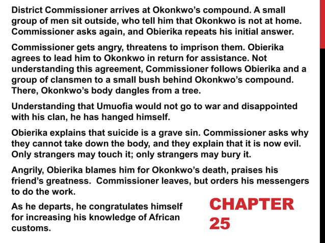 Things Fall Apart - Chapter Guide (20-25) | PPTX
