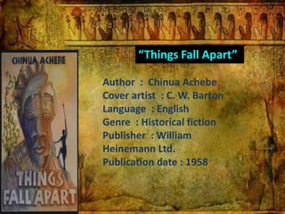 Things fall apart as a historical fiction | PPT