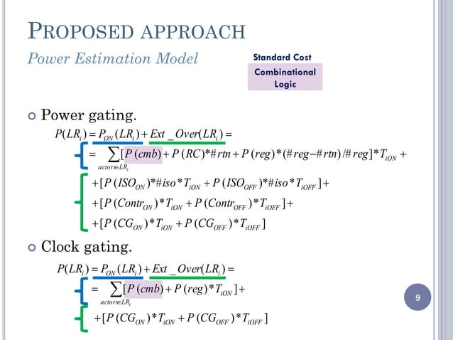 Power And Clock Gating Modelling In Coarse Grained Reconfigurable Systems Ppt