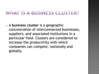 Financial Cluster Services | PPT