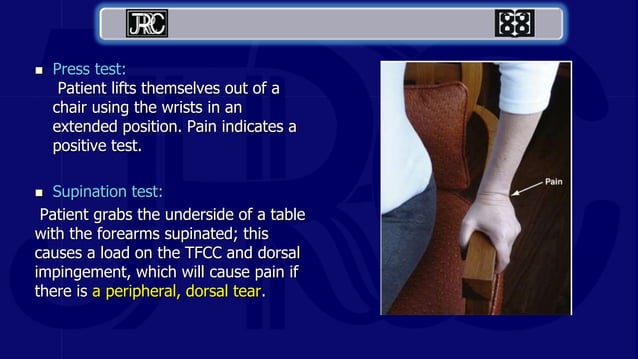 TFCC (Triangular fibro cartilage complex) Injury | PPT