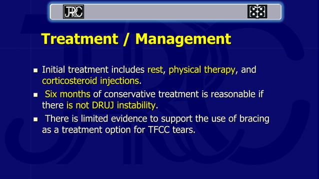 TFCC (Triangular fibro cartilage complex) Injury | PPT