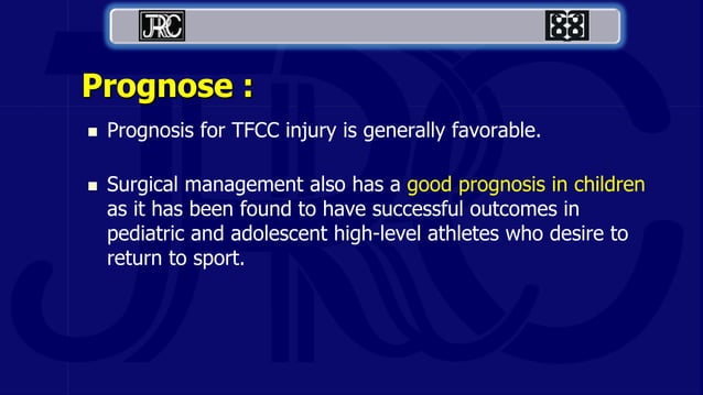 TFCC (Triangular fibro cartilage complex) Injury | PPT