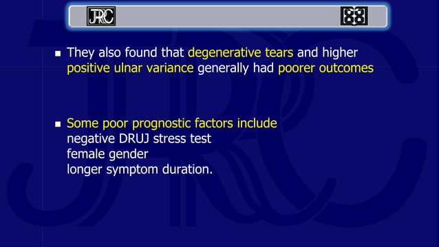 TFCC (Triangular fibro cartilage complex) Injury | PPT