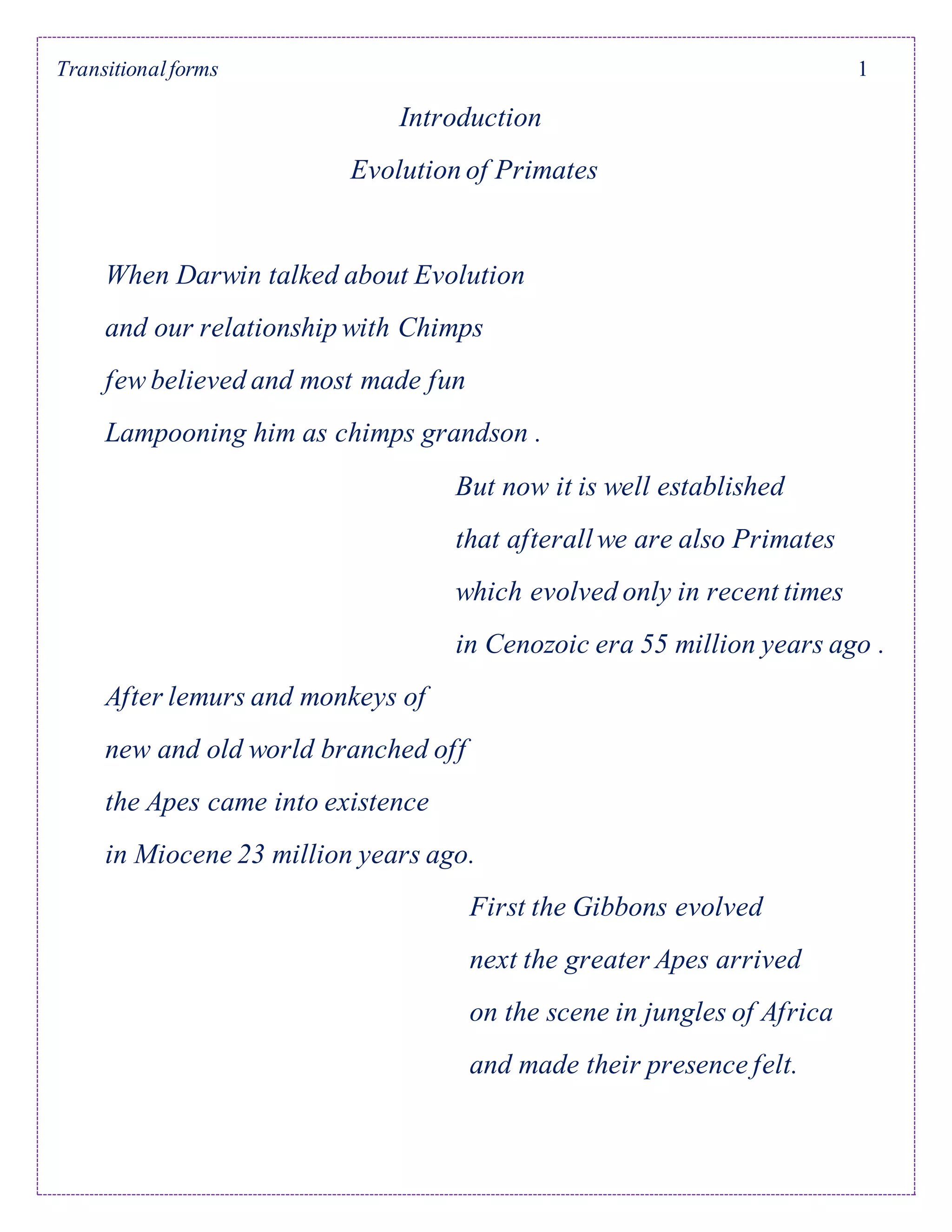 Transitional forms chapter 3 transition within mammals preface and ...