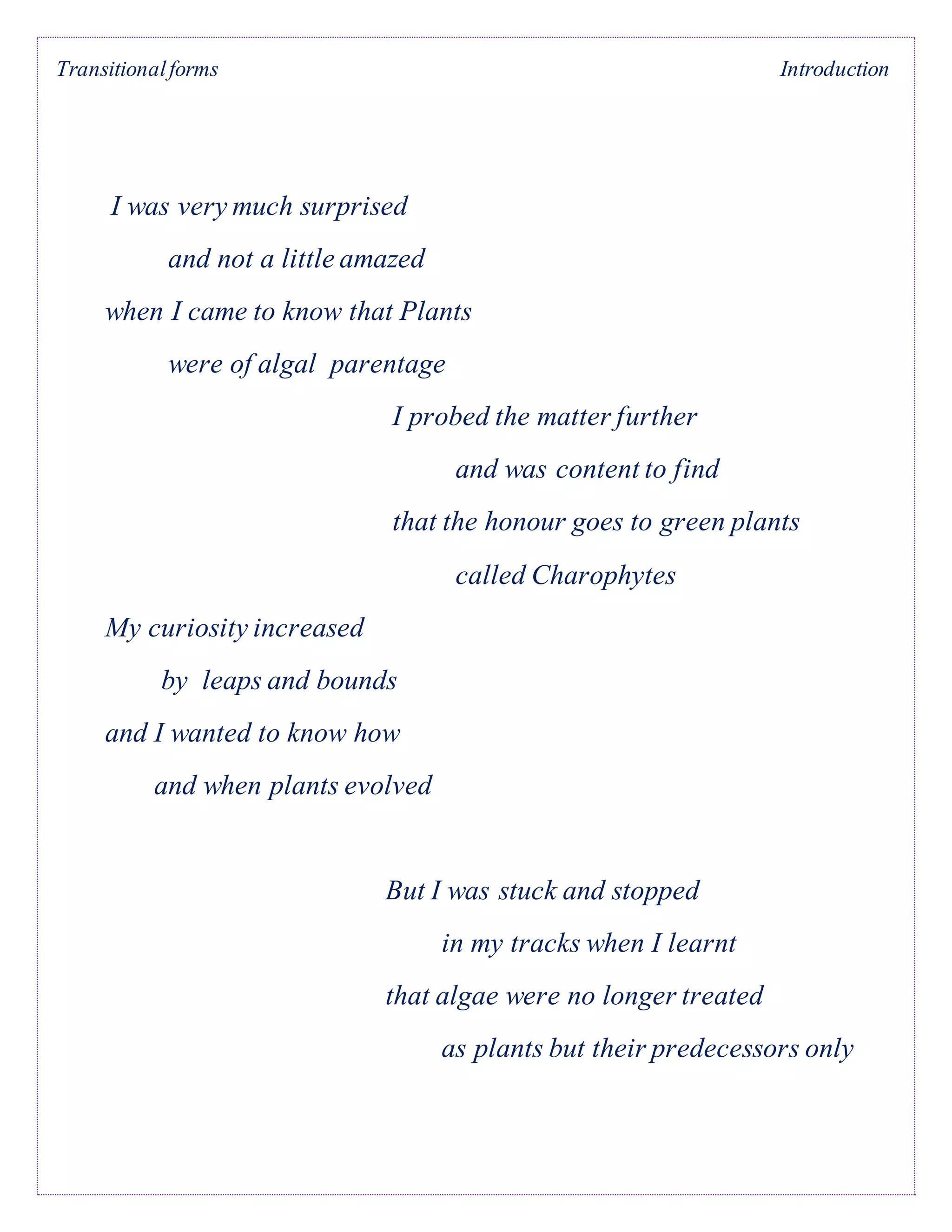 Transitional forms chapter 8-9 plants - ancestors and transitional ...