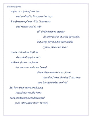 Transitional forms chapter 8-9 plants - ancestors and transitional ...