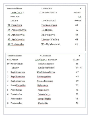 Transitional forms contents | PDF
