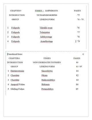 Transitional forms contents | PDF