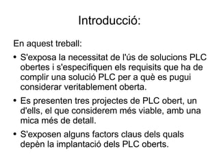 TFC PLC Obert Diapos | PDF