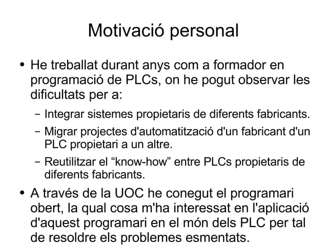 TFC PLC Obert Diapos | PDF