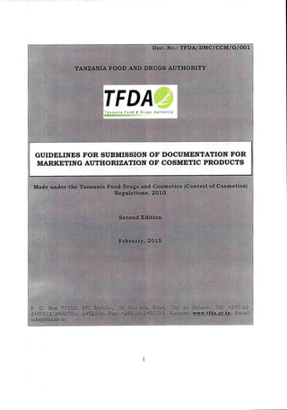 Tfda guide lines | PDF