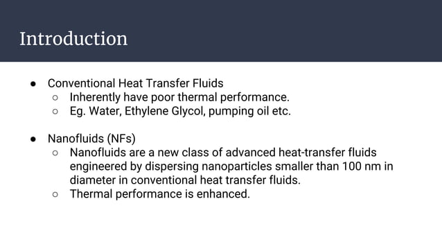 Nanoparticles in heat transfer applications | PDF