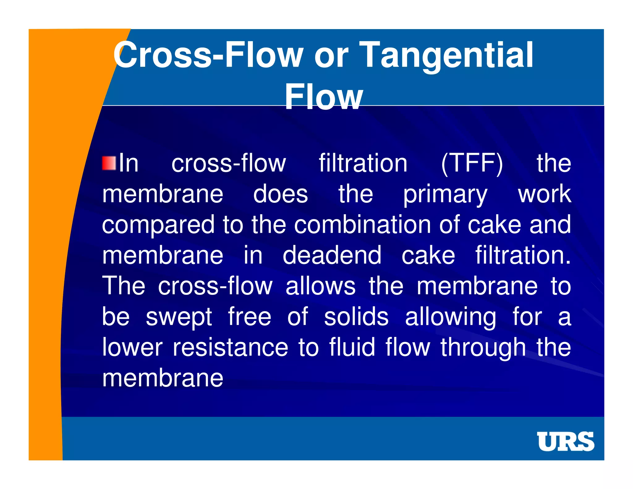 Cross Flow or Tangential Flow Membrane Filtration (TFF) to Enable High ...