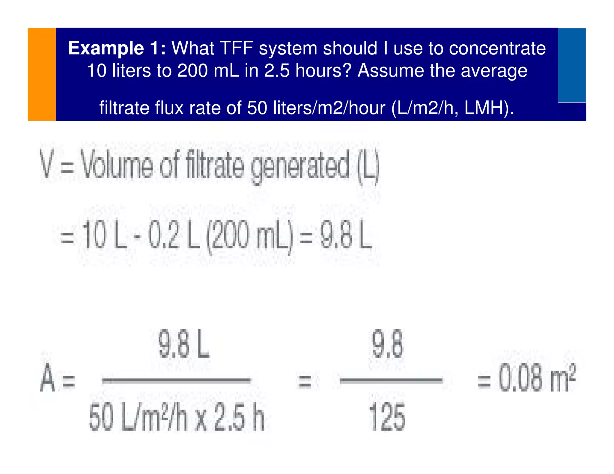 Cross Flow or Tangential Flow Membrane Filtration (TFF) to Enable High ...