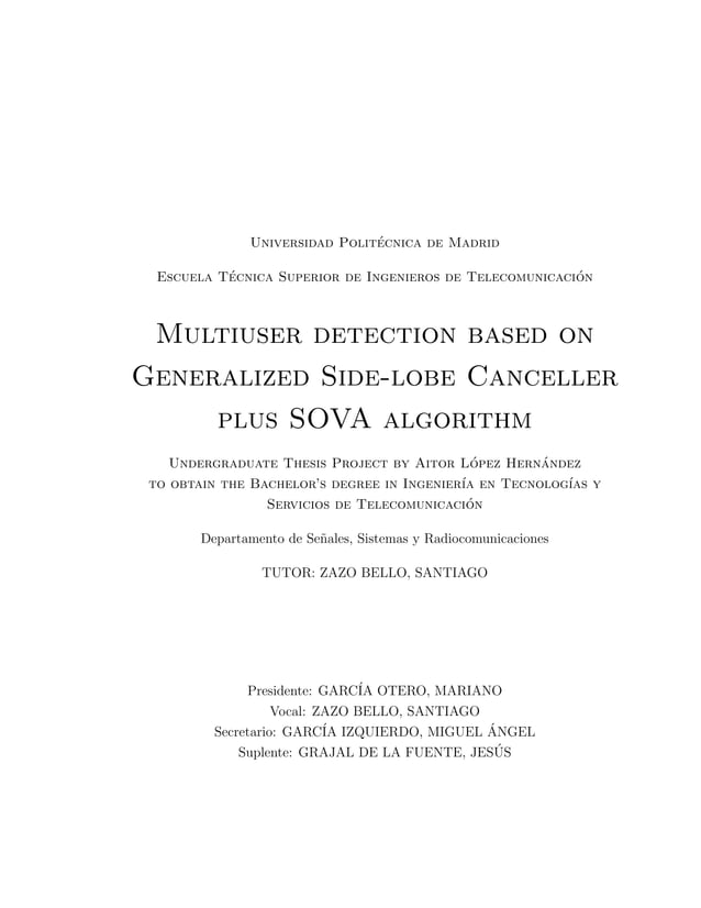 Multiuser Detection Based On Generalized Side Lobe Canceller Plus Sova Algorithm Pdf 4332
