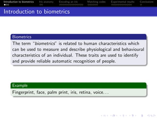 Human Iris Biometry | PDF