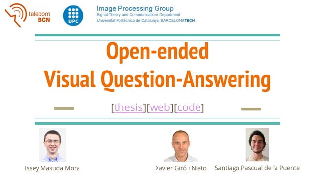 Open-ended Visual Question-Answering | PDF