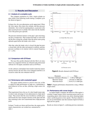 1D Simulation of intake manifolds in single-cylinder reciprocating engine | PDF | Physics | Science