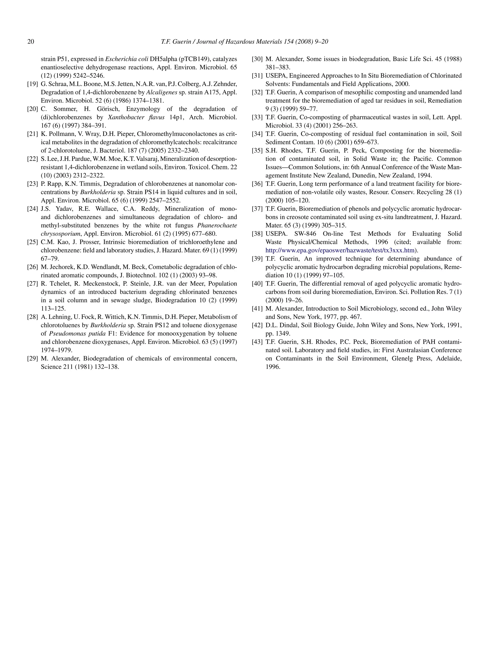 Bioremediation of Chlorobenzenes | PDF