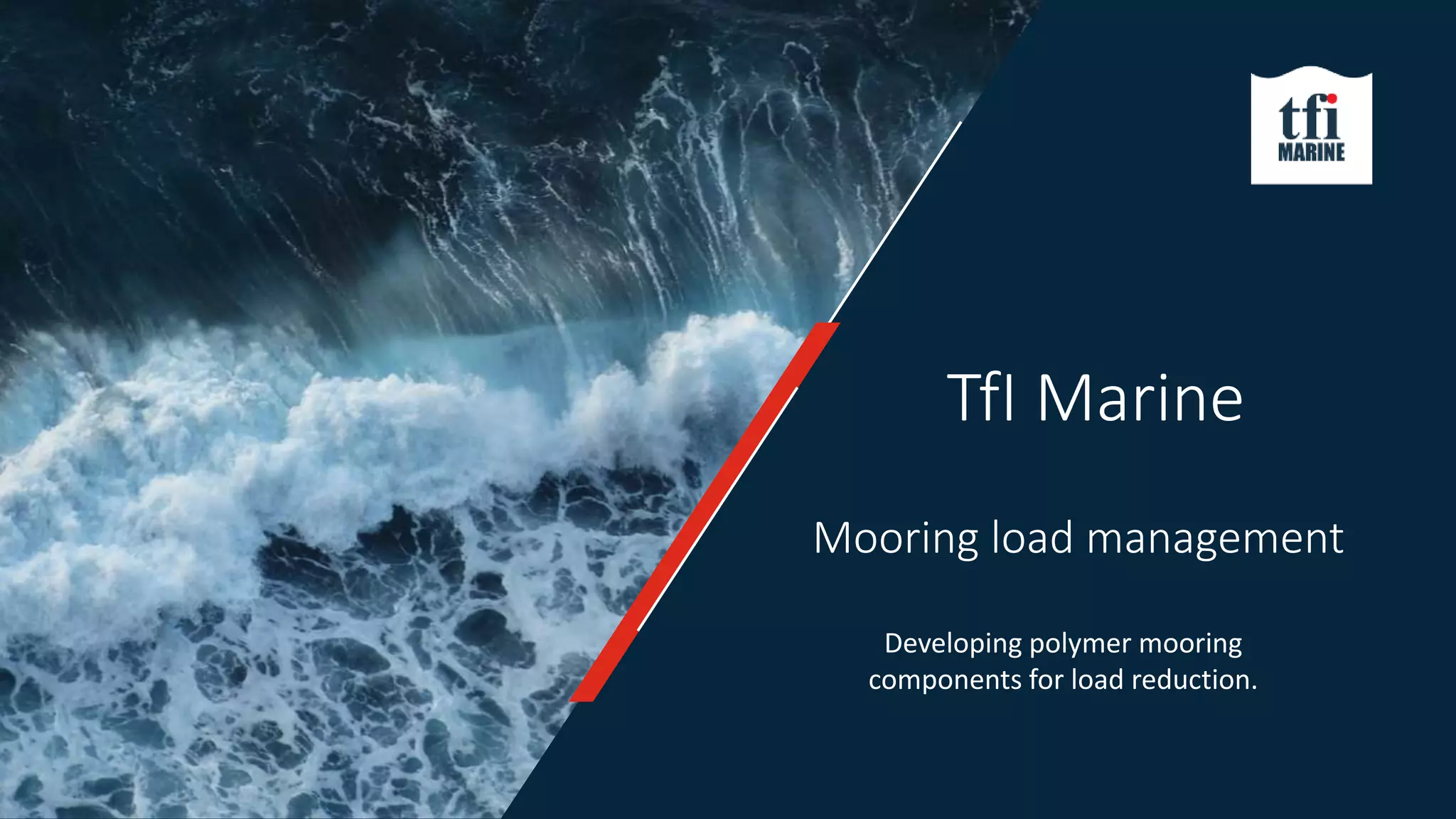 TfI Marine - Mooring Load Reduction - FOWT 2018 | PPTX