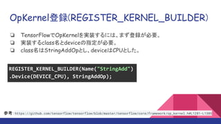 TensorFlow Operation 作ってみた | PPT