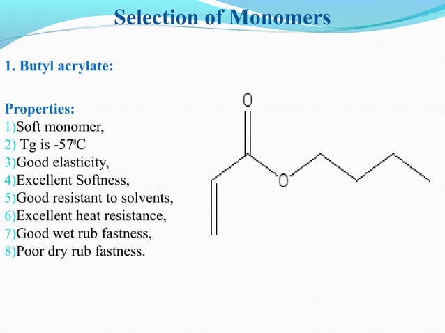 Preparation of Poly Acrylate Binder | PPT
