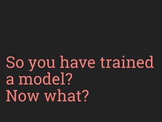 Tensorflow in production with AWS Lambda | PPT