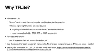 Running TFLite on Your Mobile Devices, 2020 | PPT