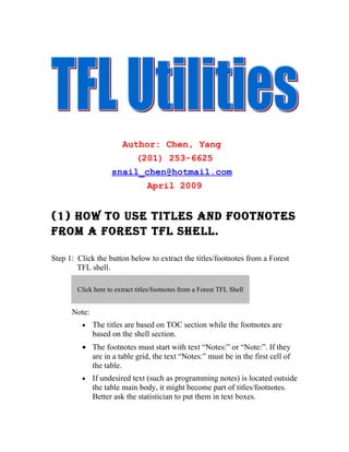 Tfl Utilities Just Press A Button | PDF