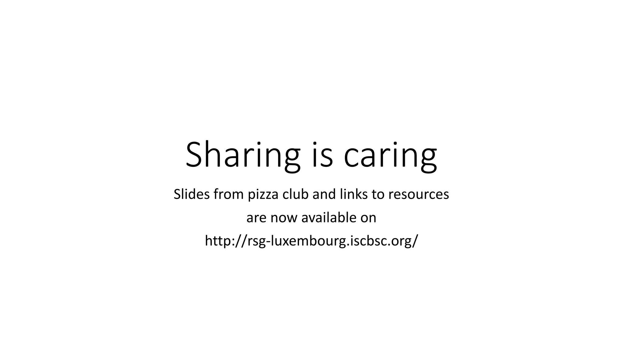 Resource sharing session | PPT