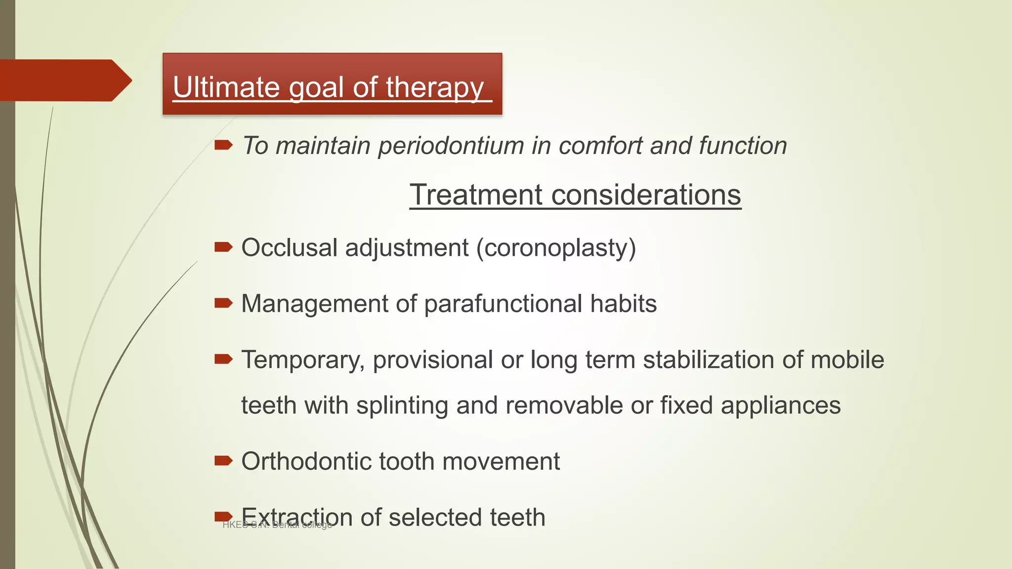 Trauma from occlusion (Including TFO around dental implants) | PPTX