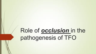 Trauma from occlusion (Including TFO around dental implants) | PPTX