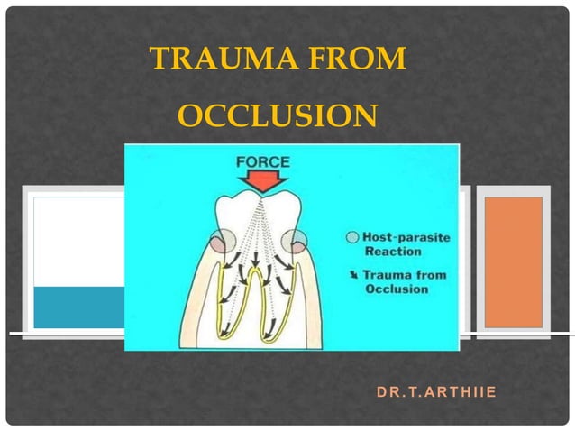 Trauma from occlusion and Pathologic migration in periodontics | PPTX ...