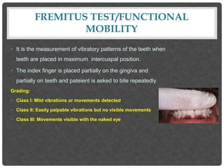 Trauma from occlusion and Pathologic migration in periodontics | PPTX