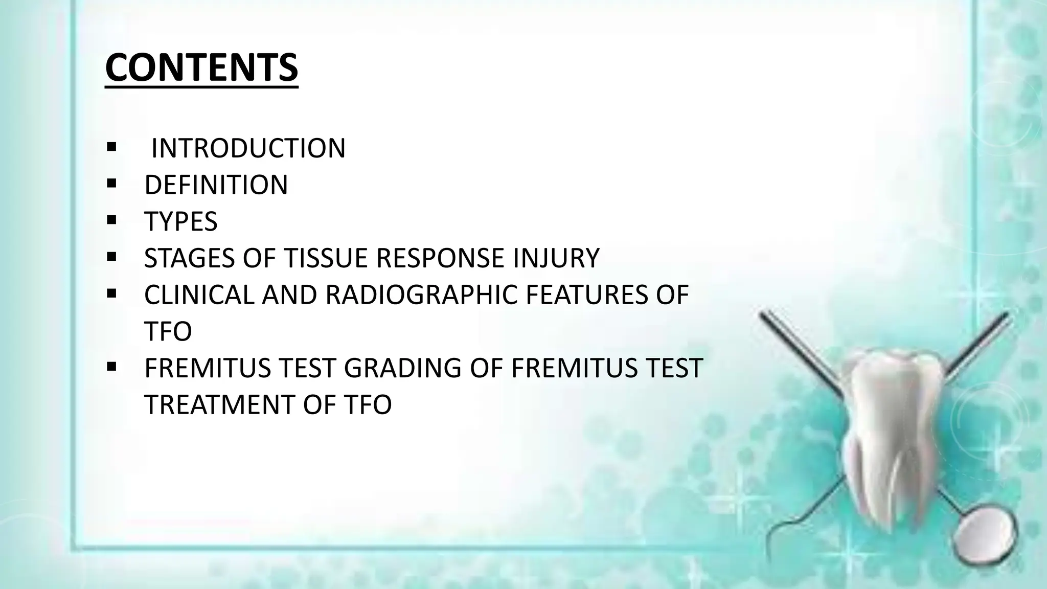 Trauma from Occulsion in periodontology.pptx