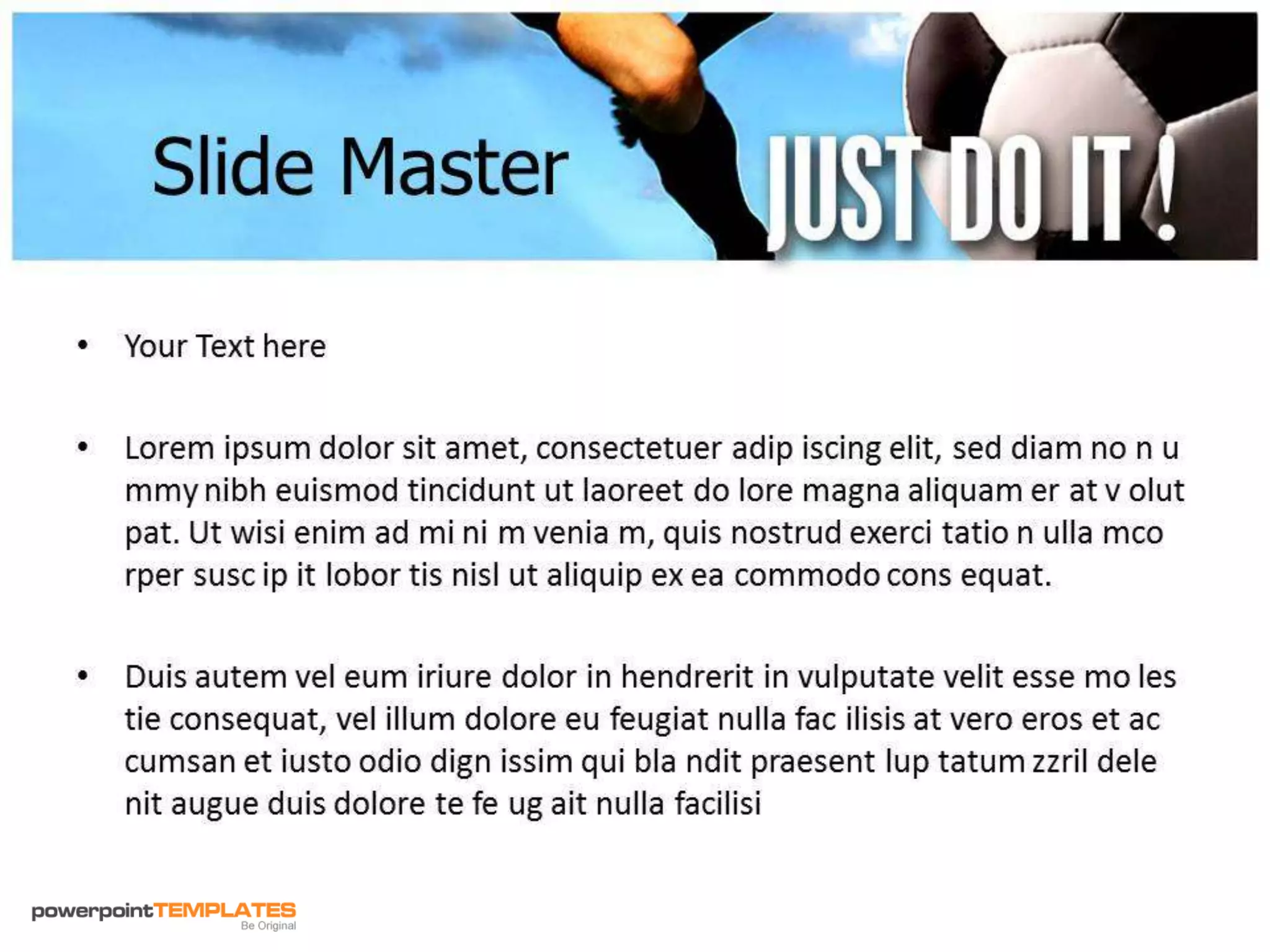 Just do it Nike PowerPoint Template | PPTX