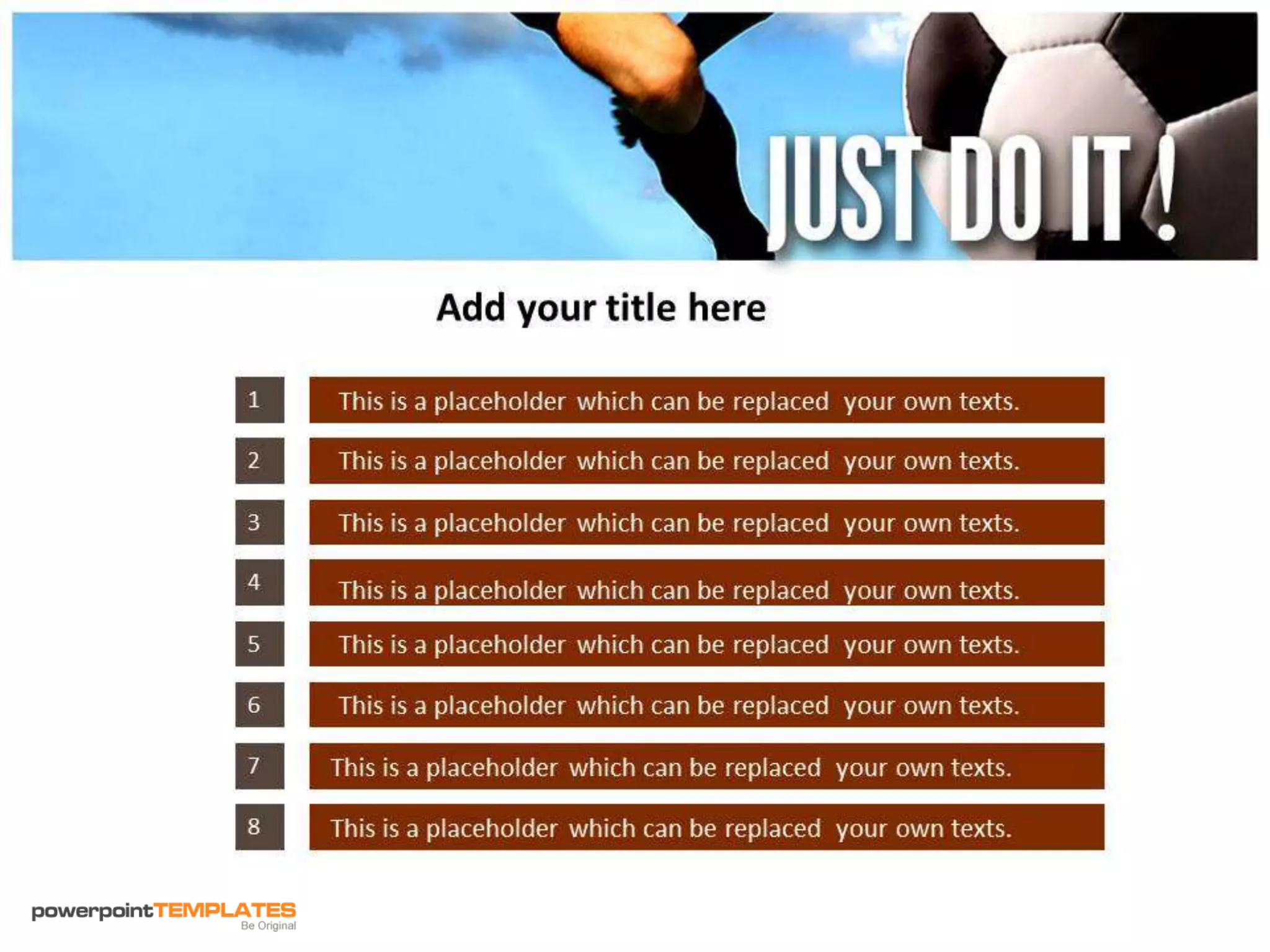 Just do it Nike PowerPoint Template | PPTX