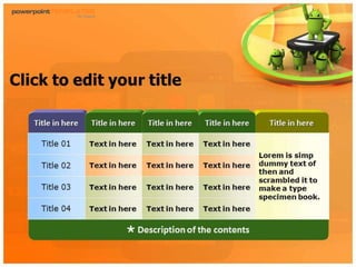 Android PowerPoint Templates and Backgrounds | PPT