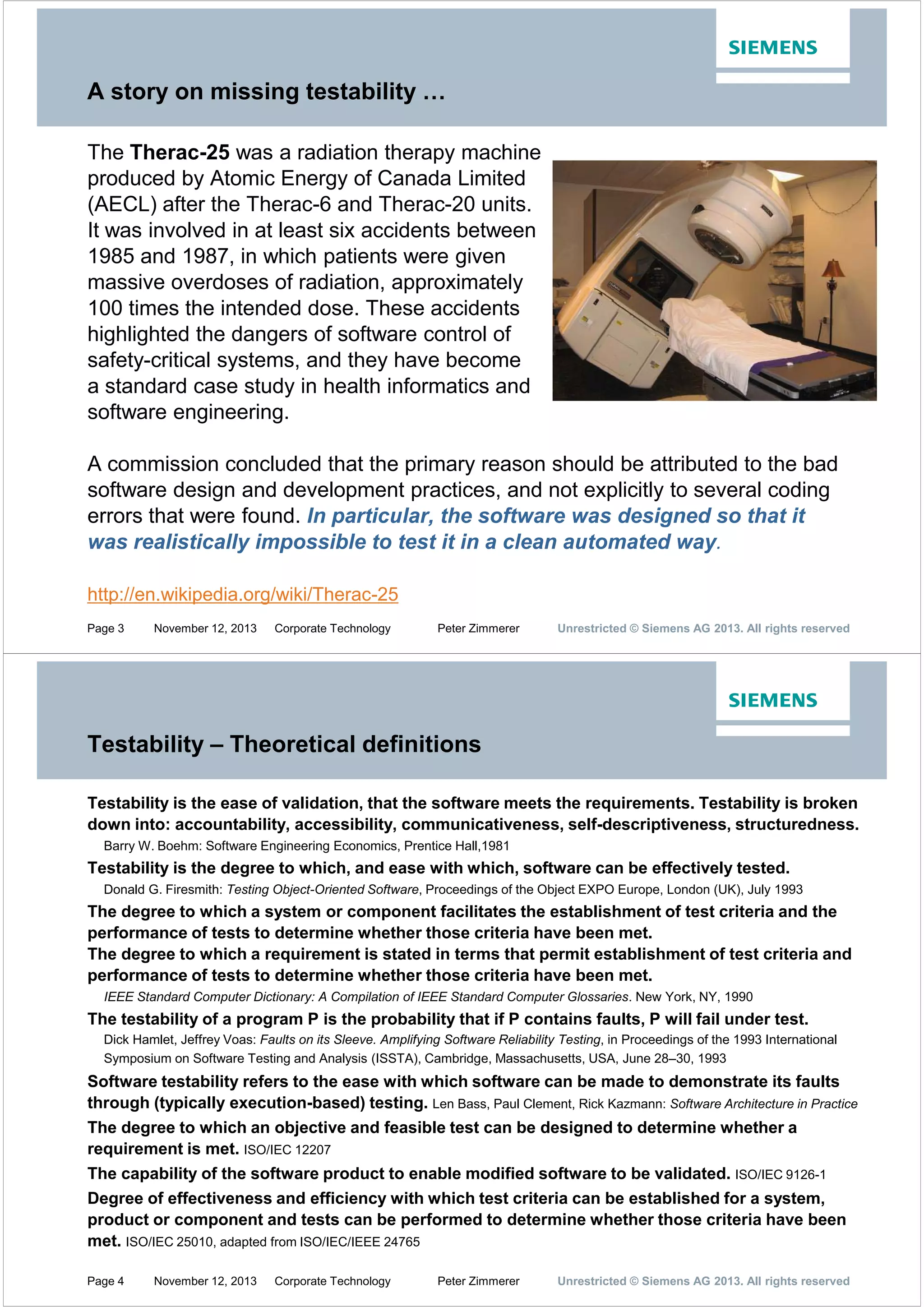 Design for Testability: A Tutorial for Devs and Testers | PDF