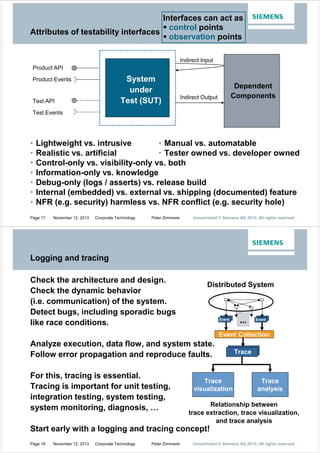 Design for Testability: A Tutorial for Devs and Testers | PDF
