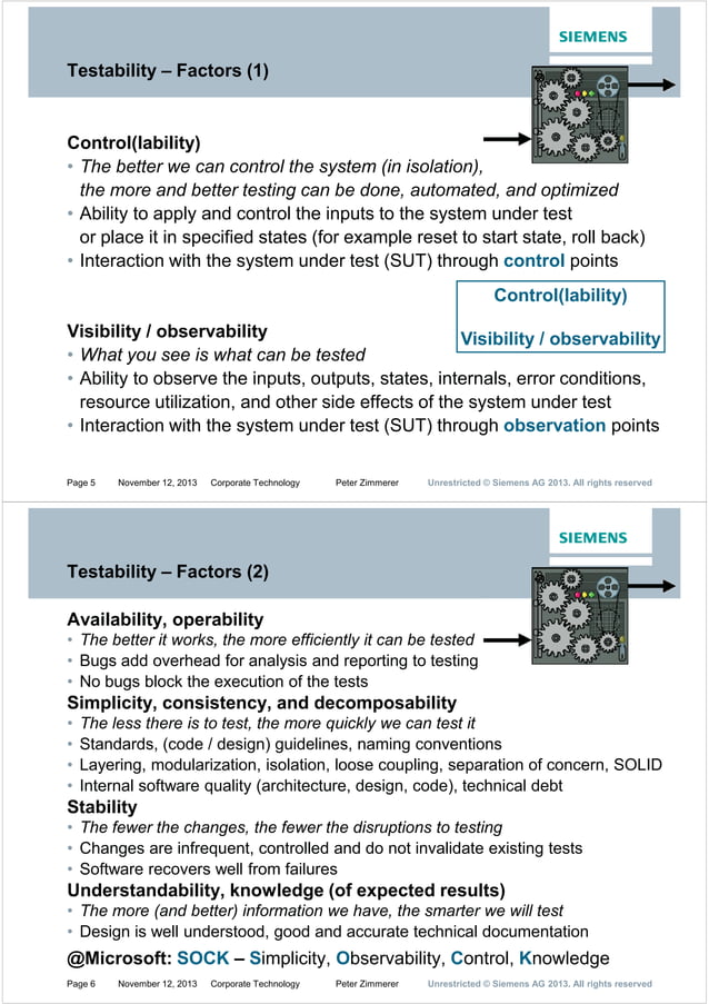 Design for Testability: A Tutorial for Devs and Testers | PDF