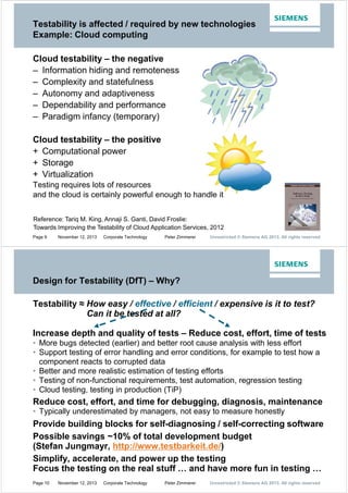 Design for Testability: A Tutorial for Devs and Testers | PDF