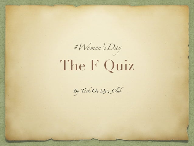 Women's Day Special Quiz by Vishnu | PDF | National & Civic Holidays ...