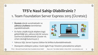 TFS 101 – Team Foundation Server Nedir? | PPT