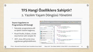 TFS 101 – Team Foundation Server Nedir? | PPT