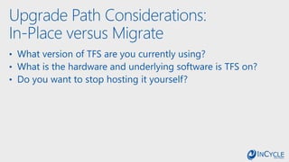 Tfs 2015 Upgrade Tips and Tricks | PDF | Databases | Computer Software and Applications